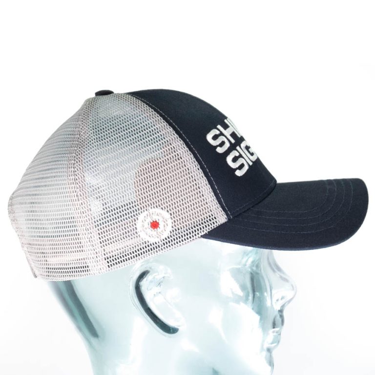 Navy Blue Tracker Hat with Shield Sights Text Logo – SHIELD SIGHTS